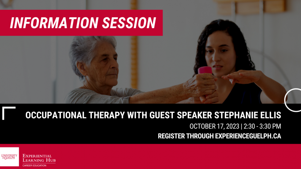 Career Information Session - Occupational Therapy with Guest Speaker ...